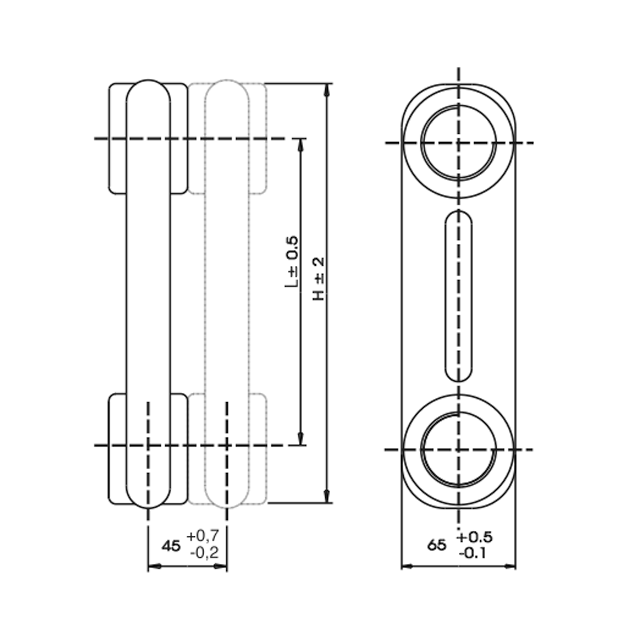 Element calorifer tubular Tesi 2, alb, h=1800 mm IRSAP