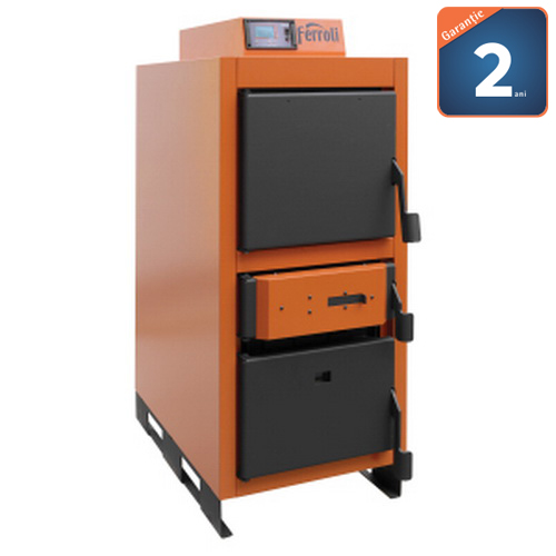 Cazan pe combustibil lemn cu gazeificare Ferroli CGF PRO 50 - 50 kW