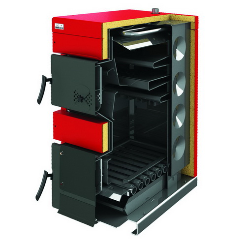 Centrala din otel pe combustibil solid Sunsystem BURNiT NWB MAX 90 kW