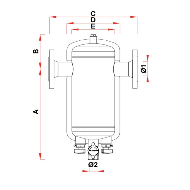 Separator de namol cu insert magnetic FAR DN100 ( 2241 100 )